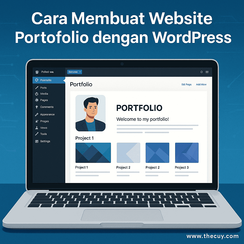 Cara Membuat Website Portofolio dengan WordPress: Panduan Lengkap 2025 - TheCuy