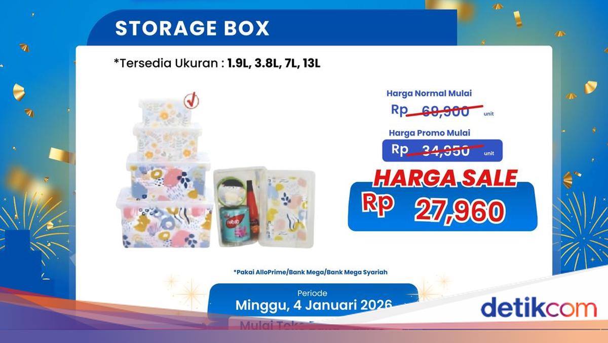 Diskon Transmart Full Day Sale, Storage Box Rp 27 Ribuan - TheCuy